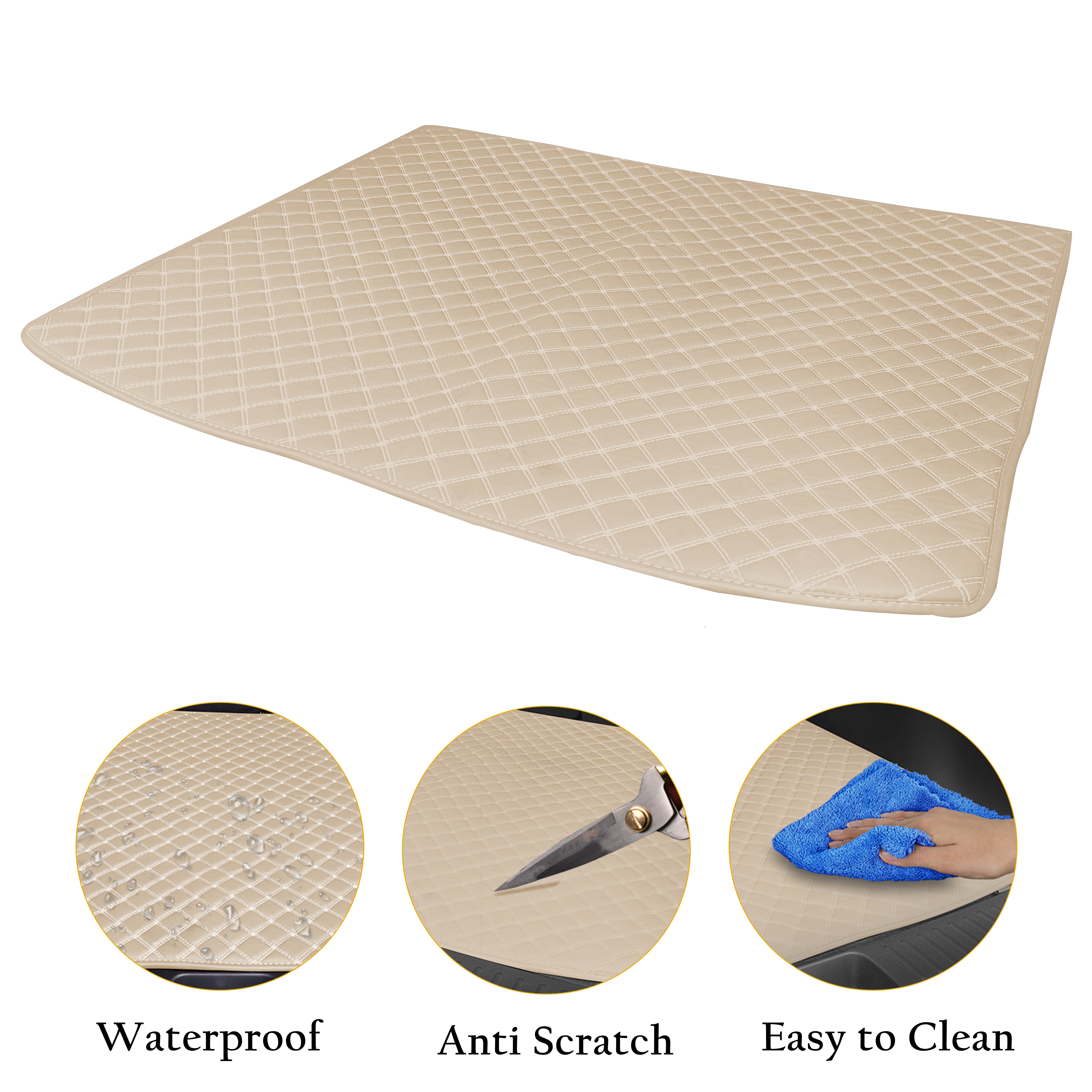 Autofurnish 7D Custom Fitted Car Trunk Base Mat for Hyundai Hyundai Ve